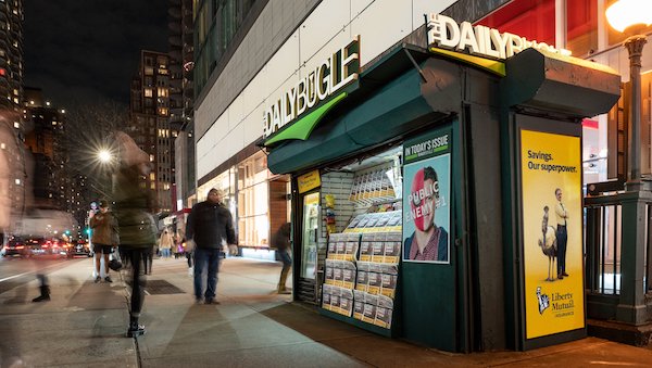 Real ‘The Daily Bugle’ Newsstand From ‘Spider-Man’ Springs Up In New ...