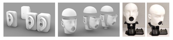3D-Printed Heads With Working Ears & Mouths Swivel To Analyze Sound ...