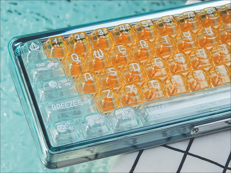 Crystal-Clear Mechanical Keyboard Makes It Look Like You’re Typing On ...