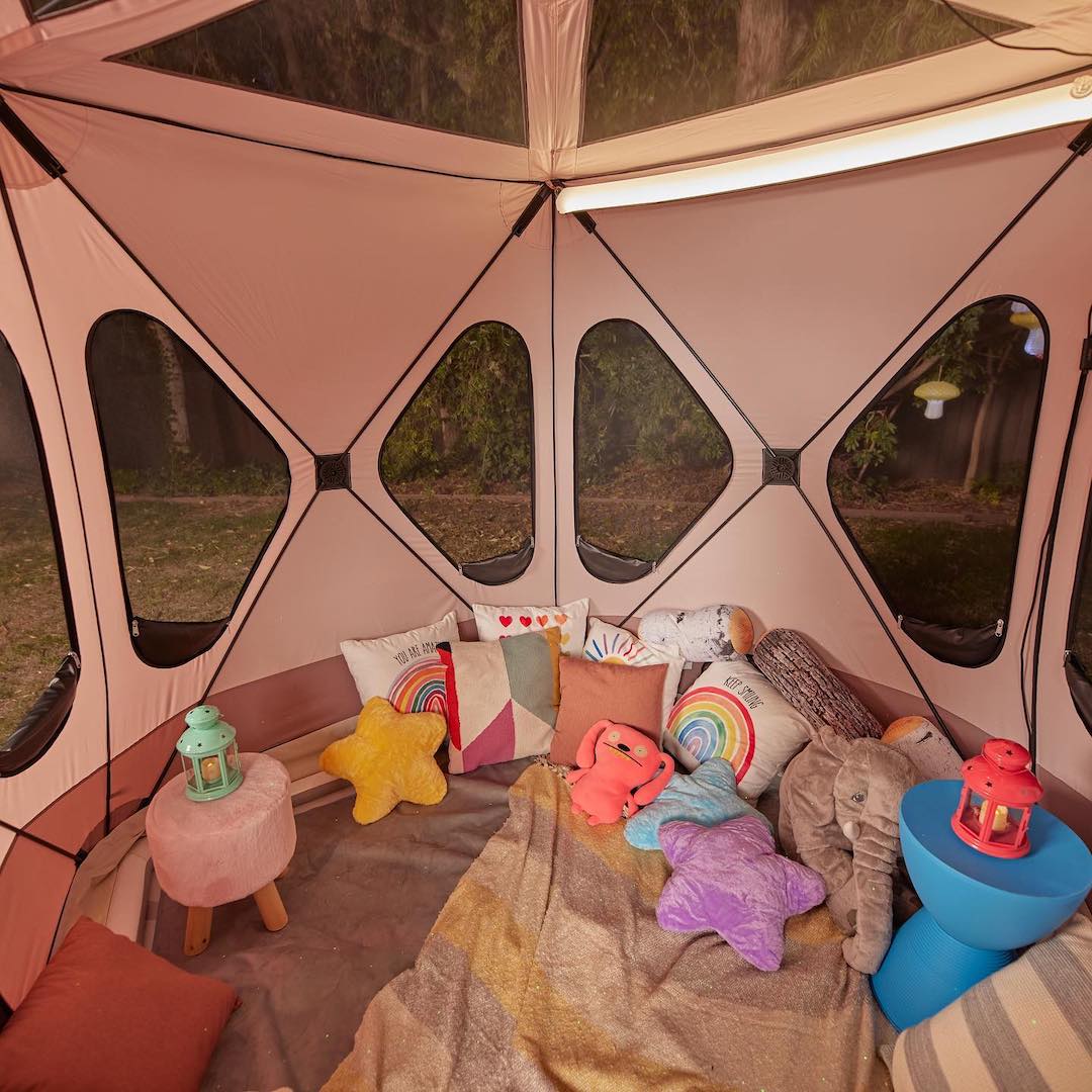 Camping Setup Combines Full-Sized Tent, Tarp, And Air Mattress All In ...