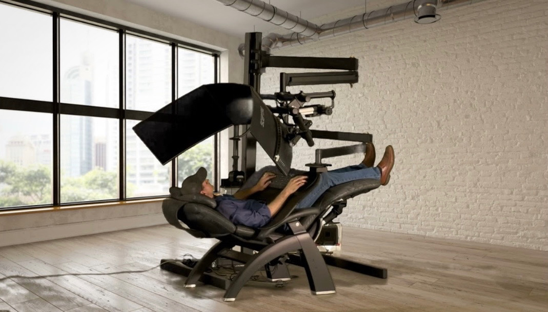 Zero-Gravity Reclining Workstation Could Make You An Overlord Of The ...
