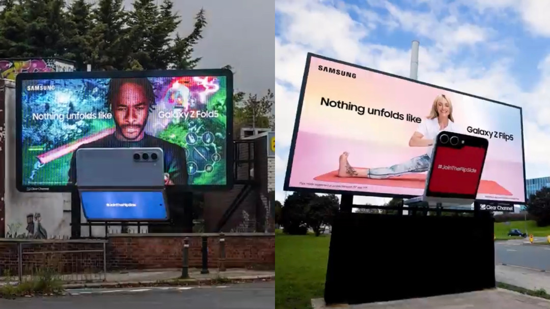 Samsung ‘Flips’ Billboards To Parade Its Foldable Phones As True Giants ...