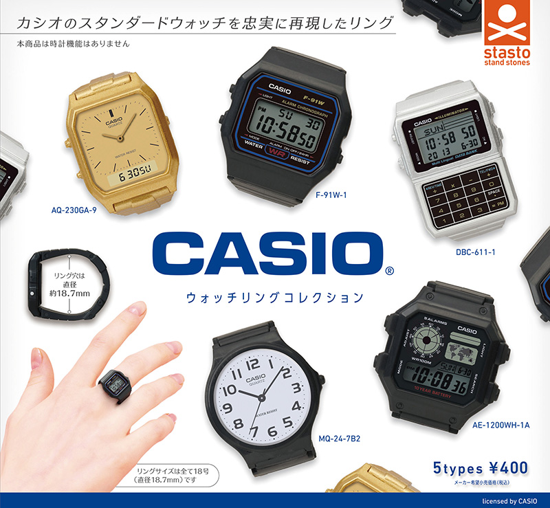 Casio’s Classic Watches Tick The Right Boxes As Fun-Sized Rings ...