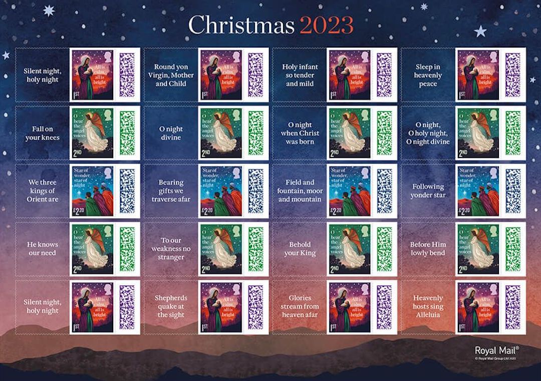 Royal Mail Debuts First Christmas Stamps Featuring King Charles III’s ...