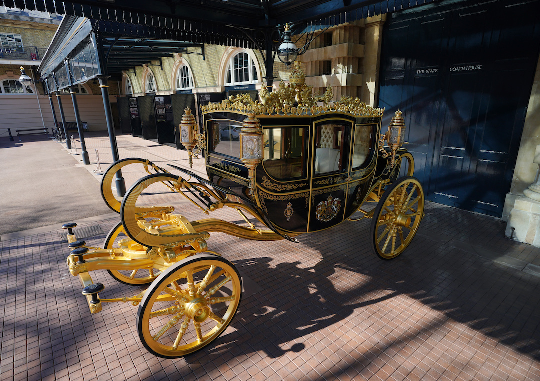 Buckingham Palace Unveils Decked-Out Gold Coaches For King Charles ...