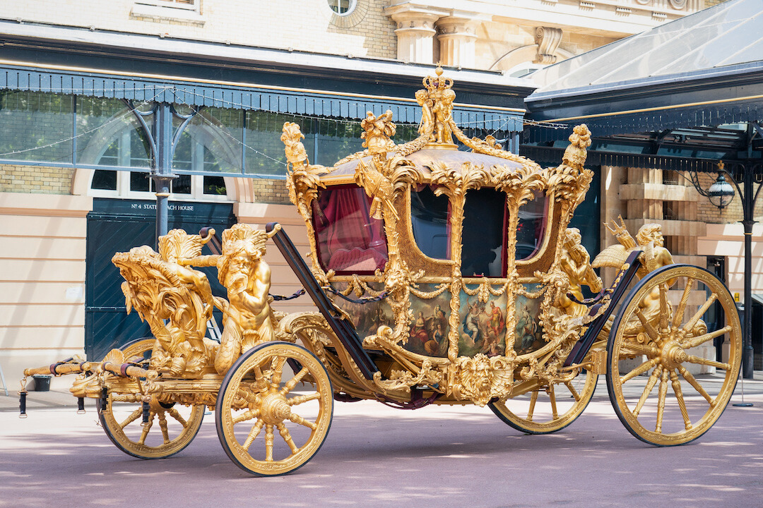 Buckingham Palace Unveils Decked-Out Gold Coaches For King Charles ...