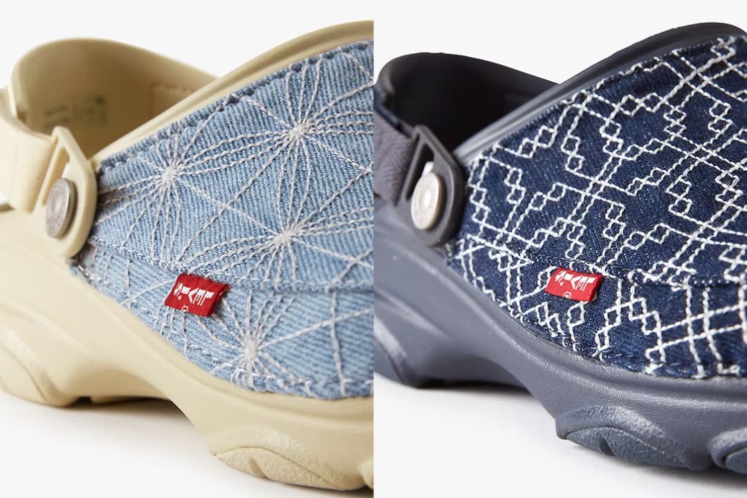 Levi’s & Crocs Unveil Denim-Clad Clogs Featuring Traditional Japanese ...