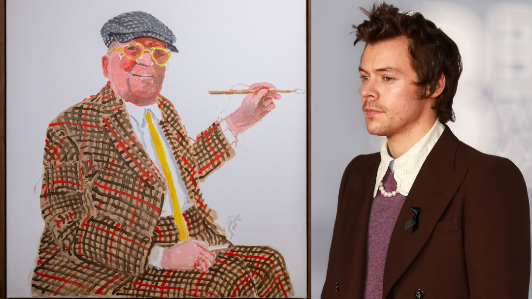 David Hockney Unveils Latest Portrait: A Painting Of Harry Styles ...