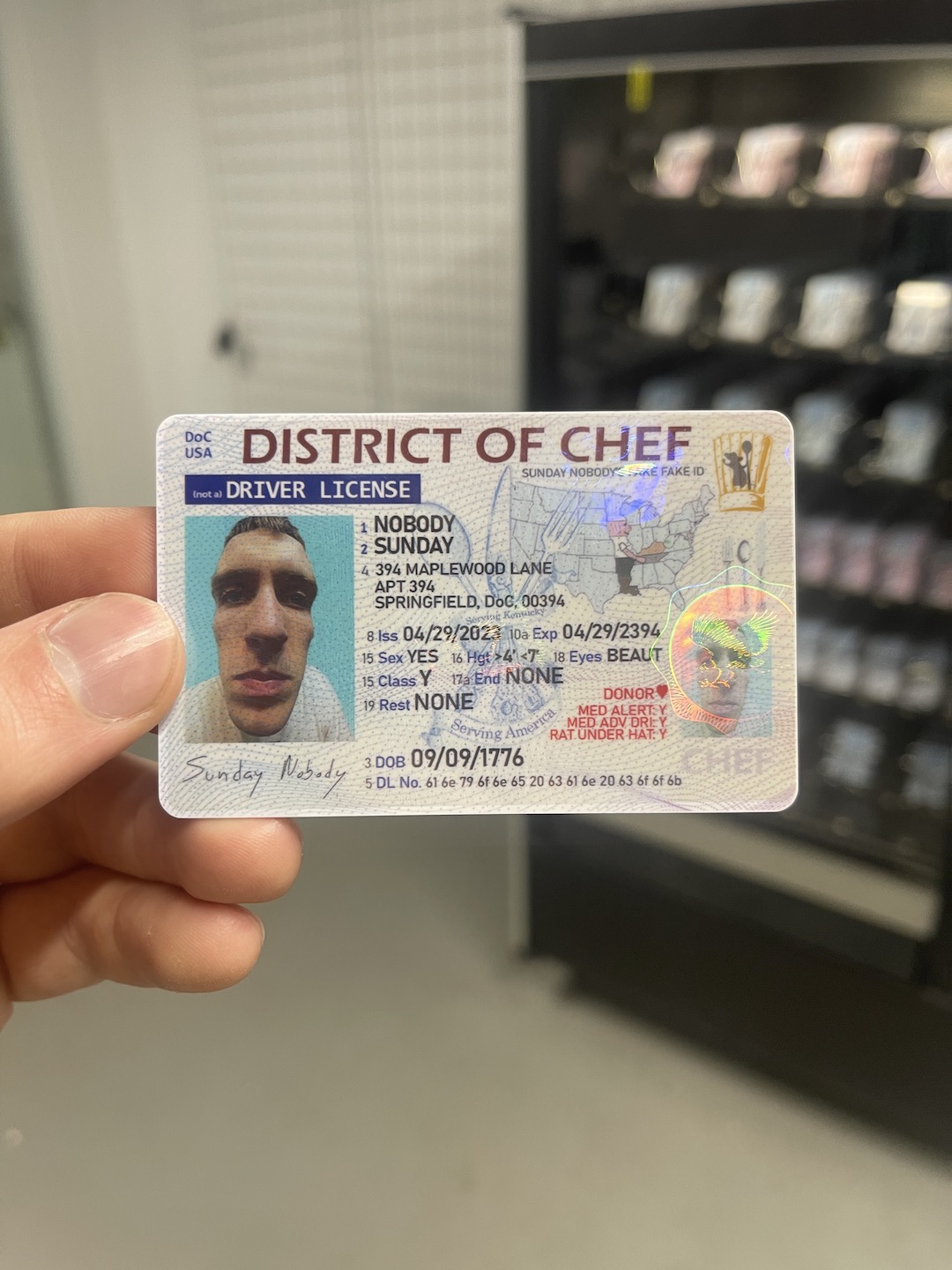 Vending Machine Spitting Out Fake IDs Pops Up In NYC - DesignTAXI.com