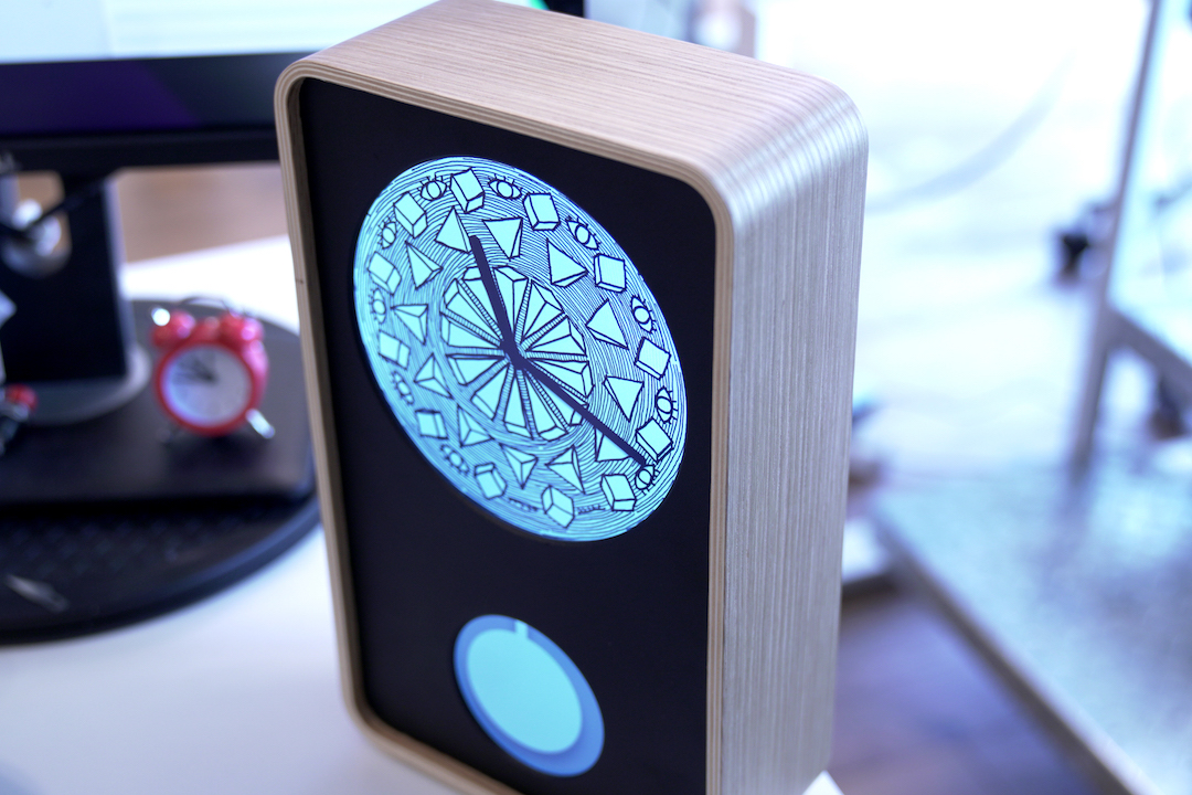 Analog-Like Digital Clock Displays Time With Lively Animated Art ...