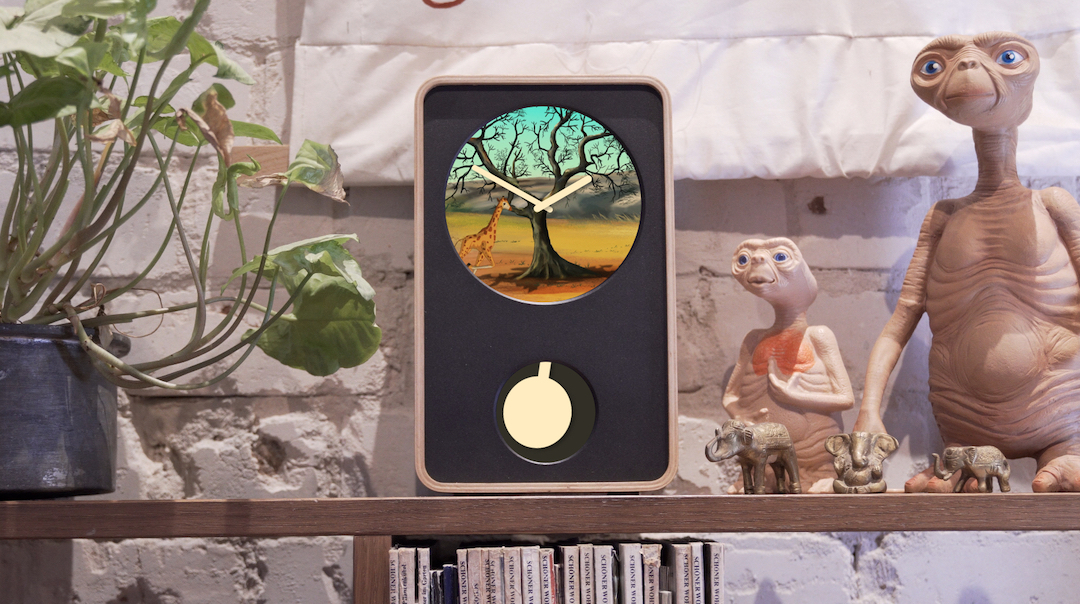 Analog-Like Digital Clock Displays Time With Lively Animated Art ...