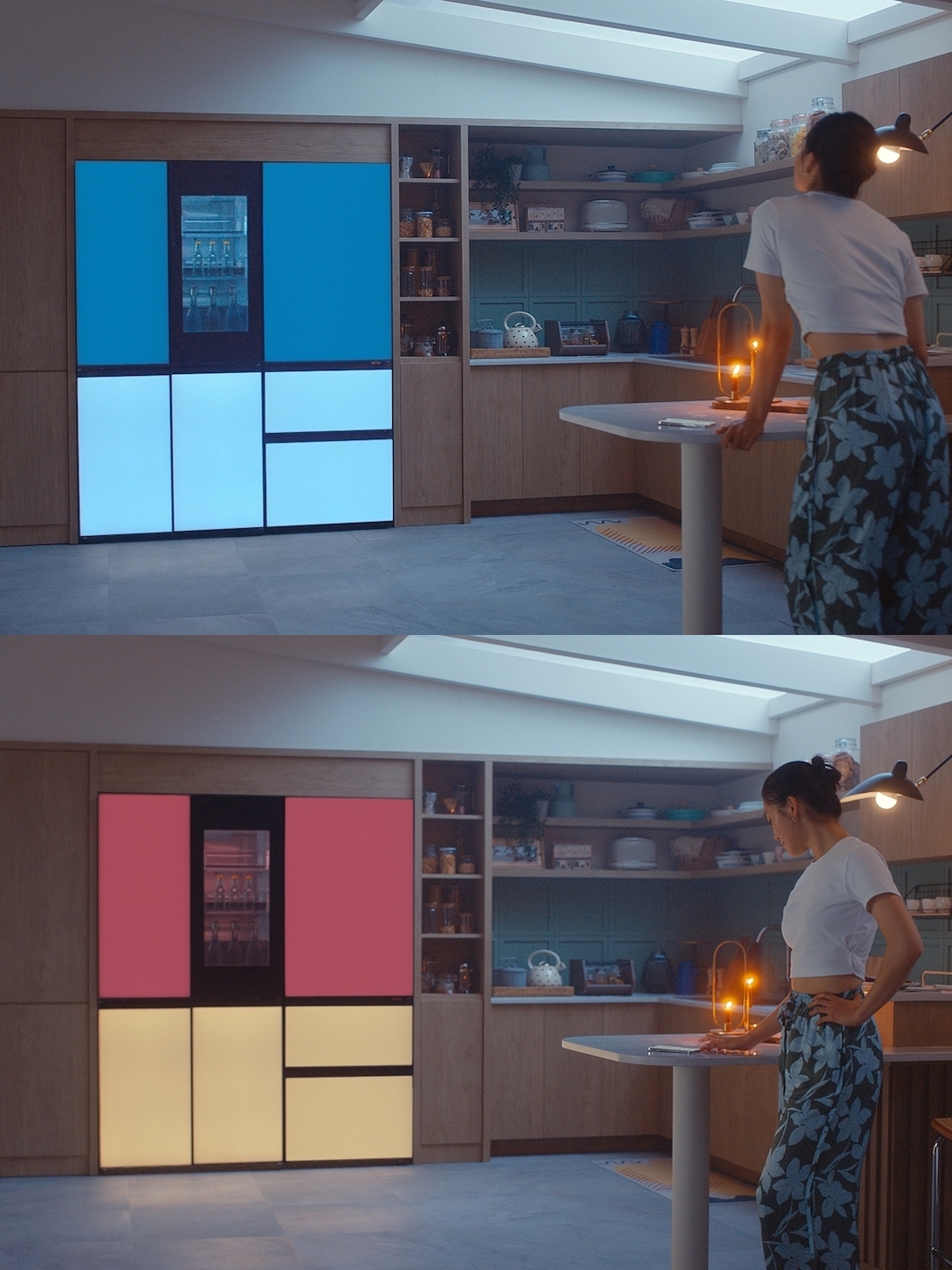 LG Turns Up The Mood In Your Kitchen With Color-Changing Refrigerator ...