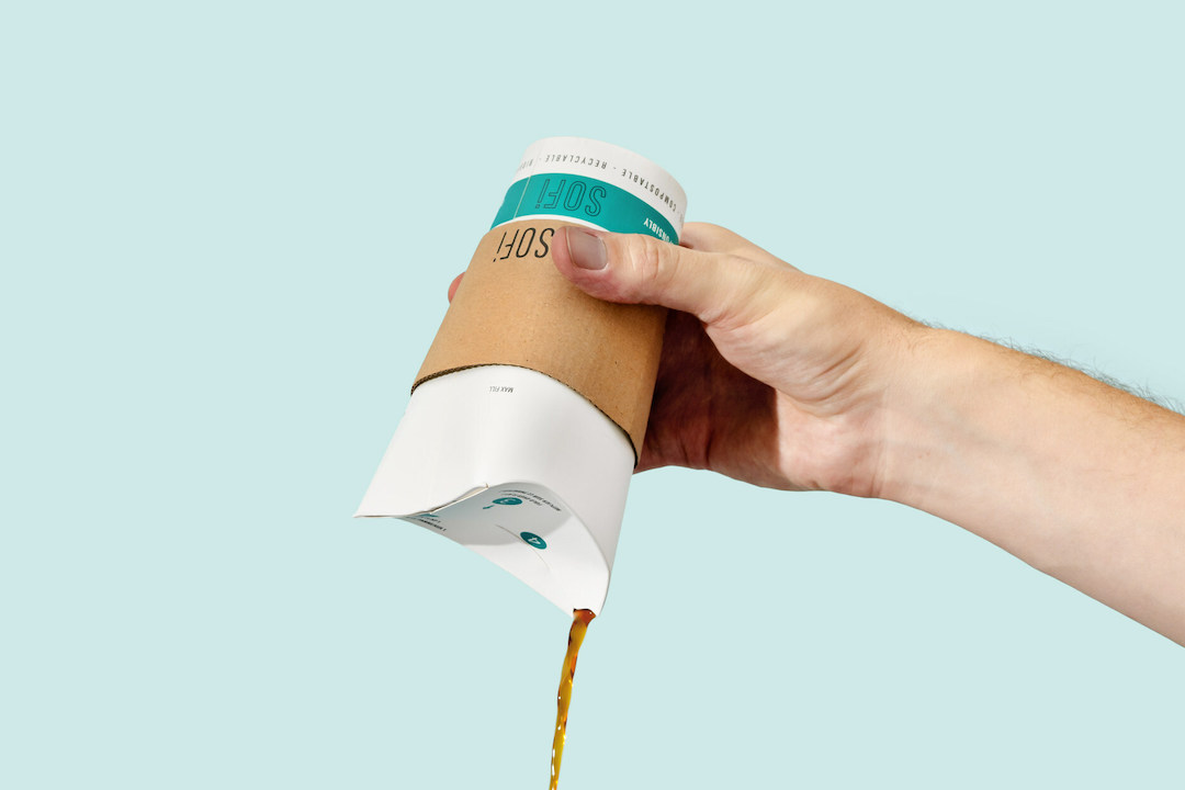 100% Biodegradable Paper Cup Fully Replaces The Lid And Keeps Soggy ...