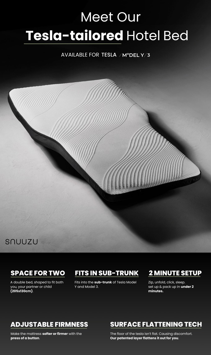 Tesla Cars Get ‘Hotel Beds’ To Turn Your Ride Into A Five-Star Sleep ...