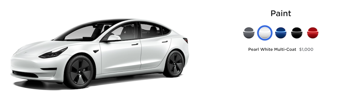 Tesla Changes The Default Car Color For Models 3 And Y - DesignTAXI.com