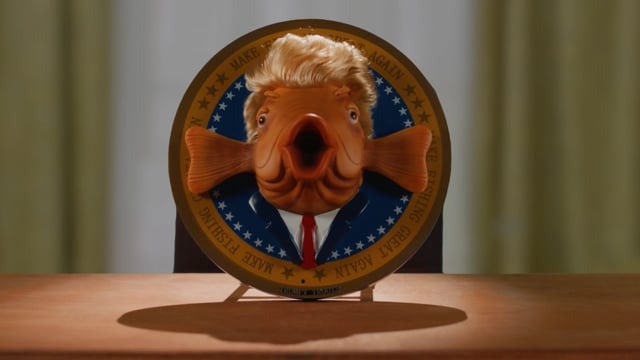 ‘Trumpy Trout’ The Talking Fish Is Here To Make American Homes Bait Again - DesignTAXI.com