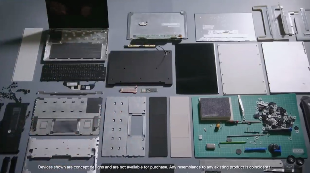 Dell Shows Off Laptop Concept That Can Be Disassembled Completely In ...