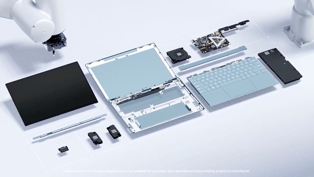 Dell Shows Off Laptop Concept That Can Be Disassembled Completely In ...