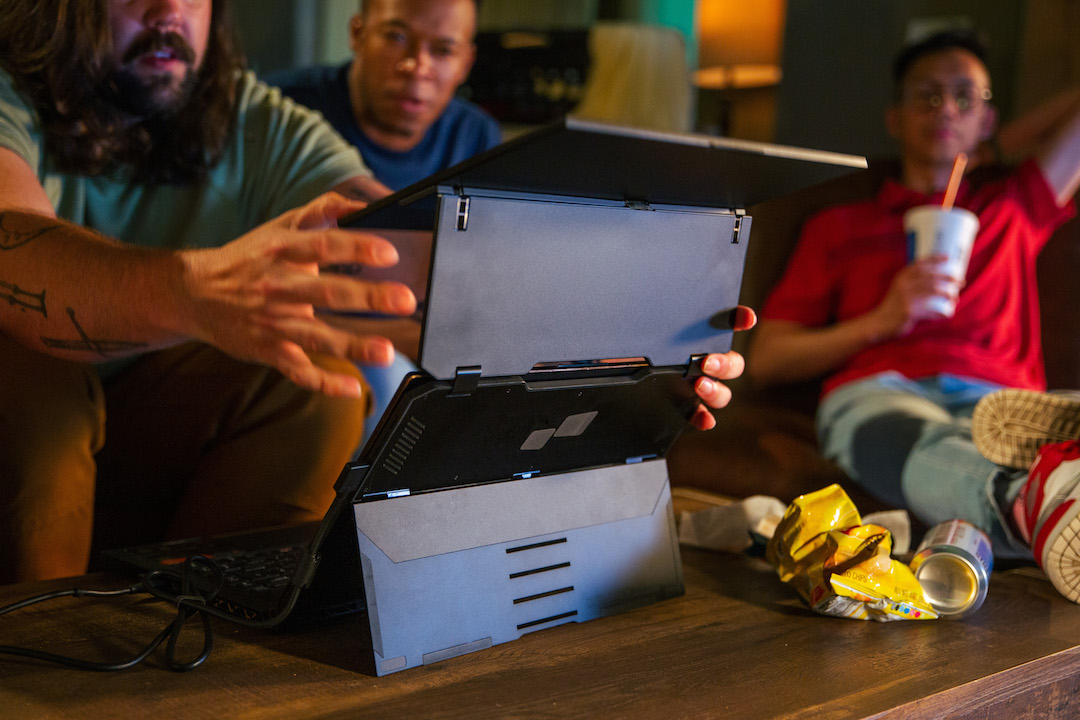 Attachable Portable Screen That Stacks & Stacks Right On Top Of Your ...