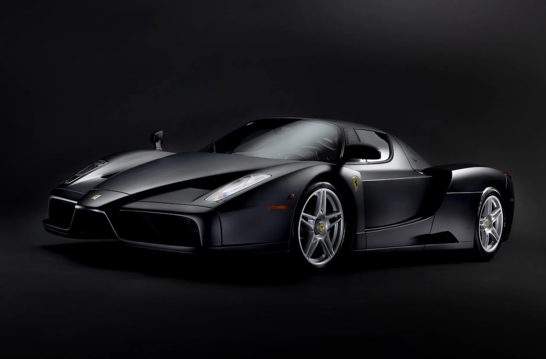 Ferrari’s Only Factory-Painted Matte Black Enzo Speeds Into Auction ...