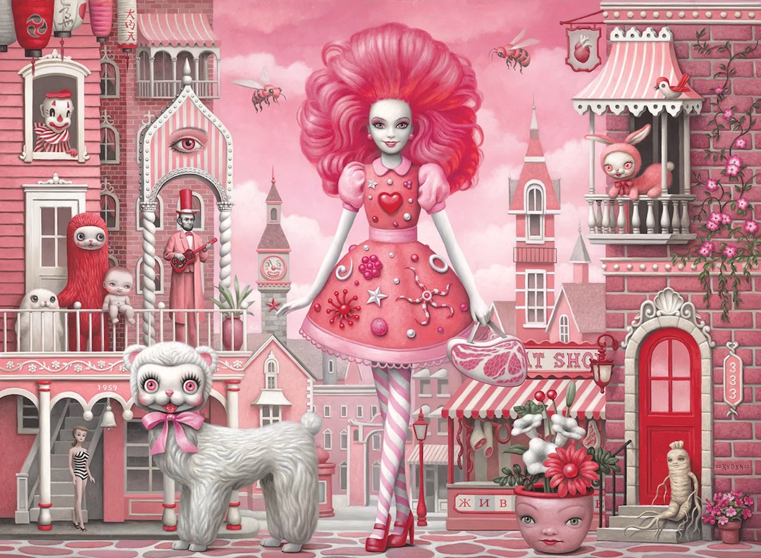 Mattel Gives Barbie Wondrous Makeovers By Pop Surrealist Artist Mark ...