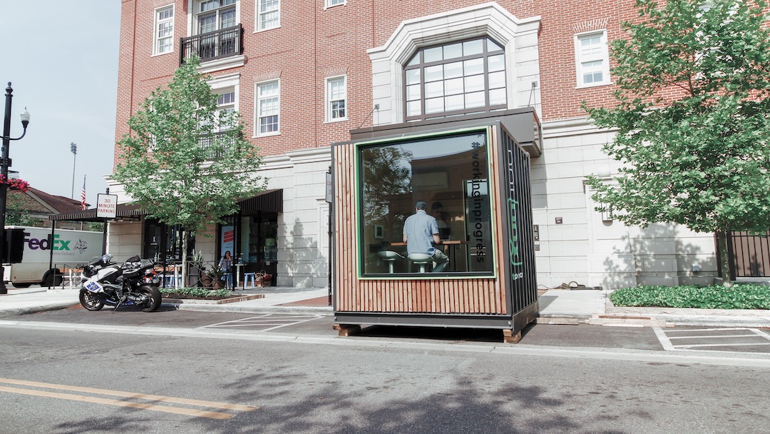 A Compact Shipping Container Office You Can Rent To Separate Work From ...
