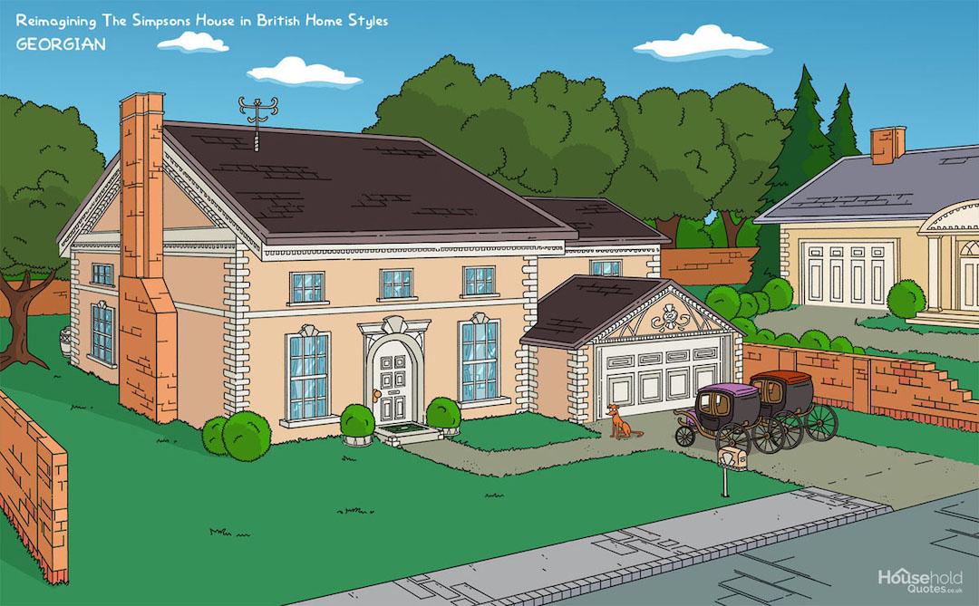 ‘The Simpsons’ House Gets Dreamed Up As Architecture In Historical ...
