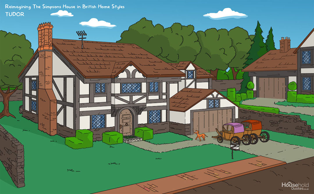 ‘The Simpsons’ House Gets Dreamed Up As Architecture In Historical ...