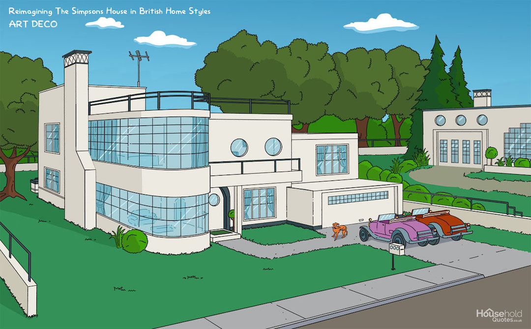 ‘The Simpsons’ House Gets Dreamed Up As Architecture In Historical ...