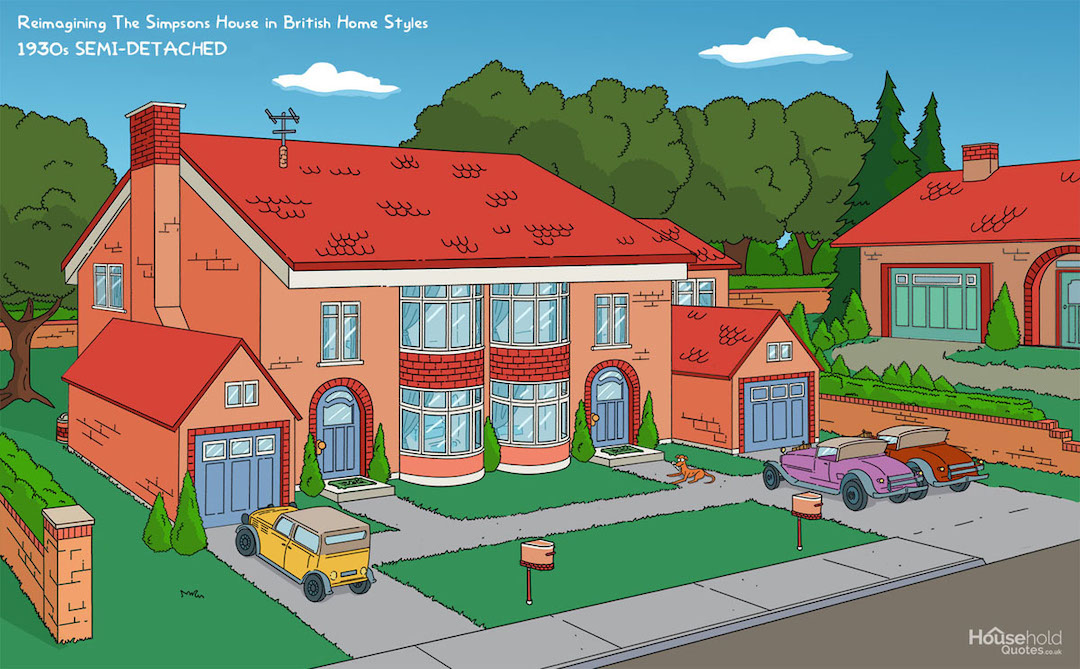 ‘The Simpsons’ House Gets Dreamed Up As Architecture In Historical ...